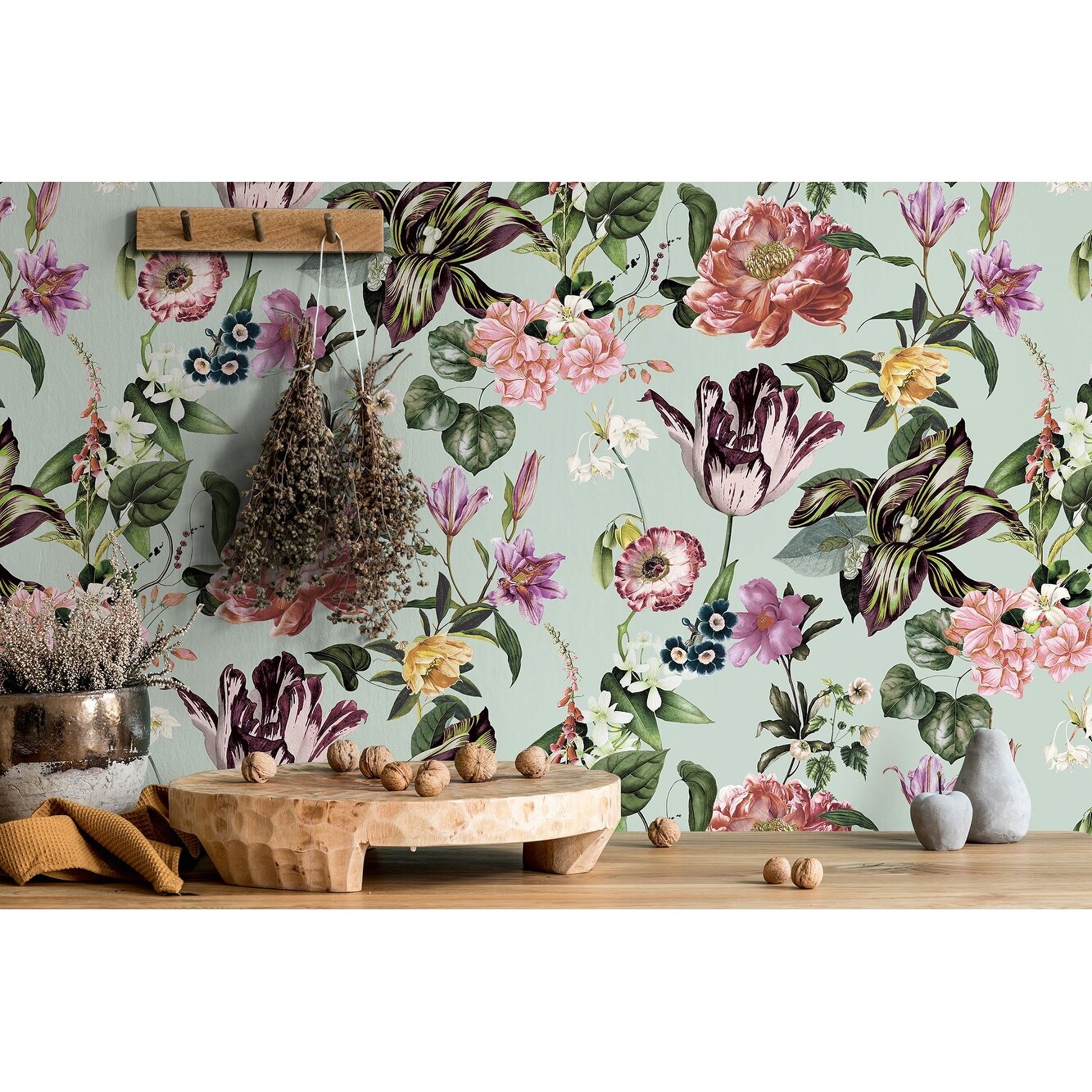 Galerie Wallcoverings Flora Floral Rhapsody Vinyl on Non-woven Matte ...