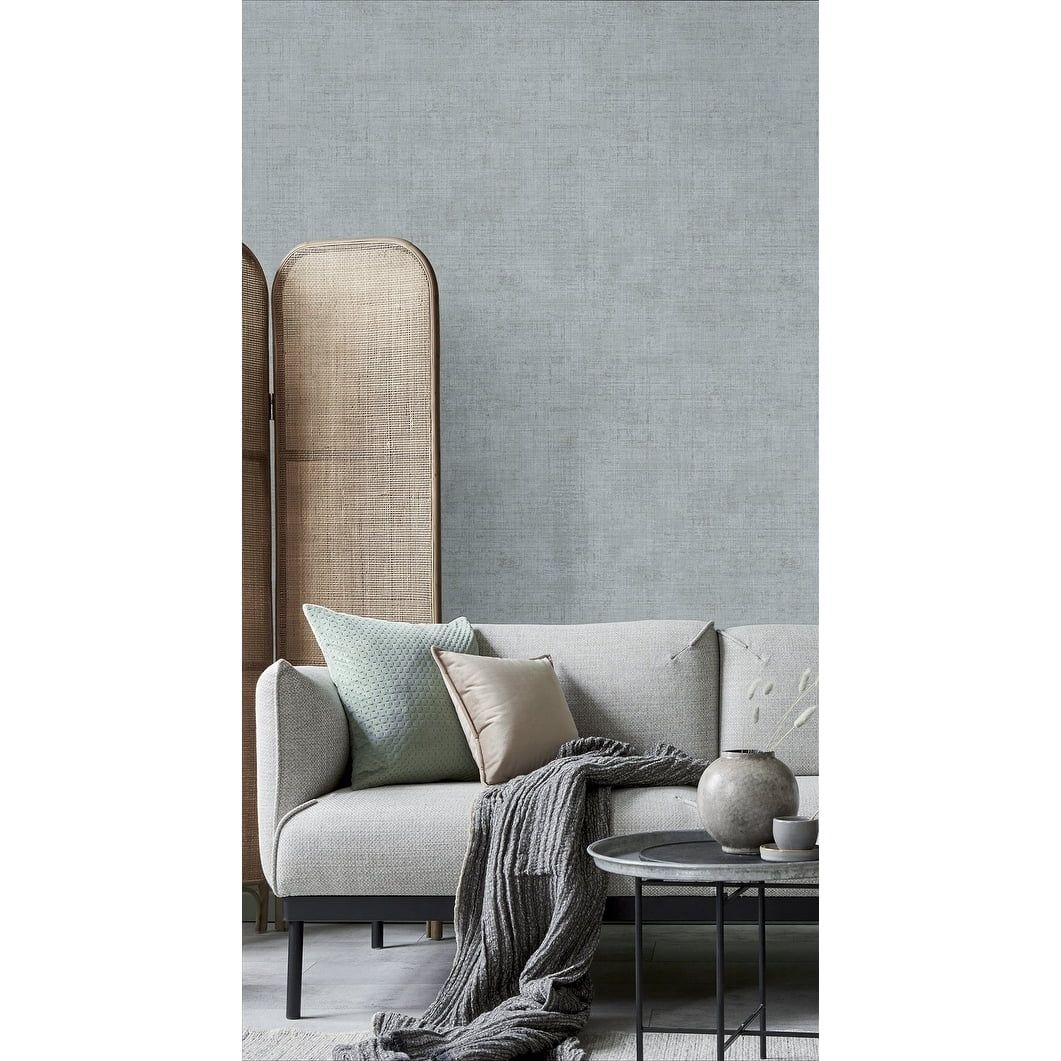 Galerie Wallcoverings Italian Style Distressed Weave Texture Vinyl on ...