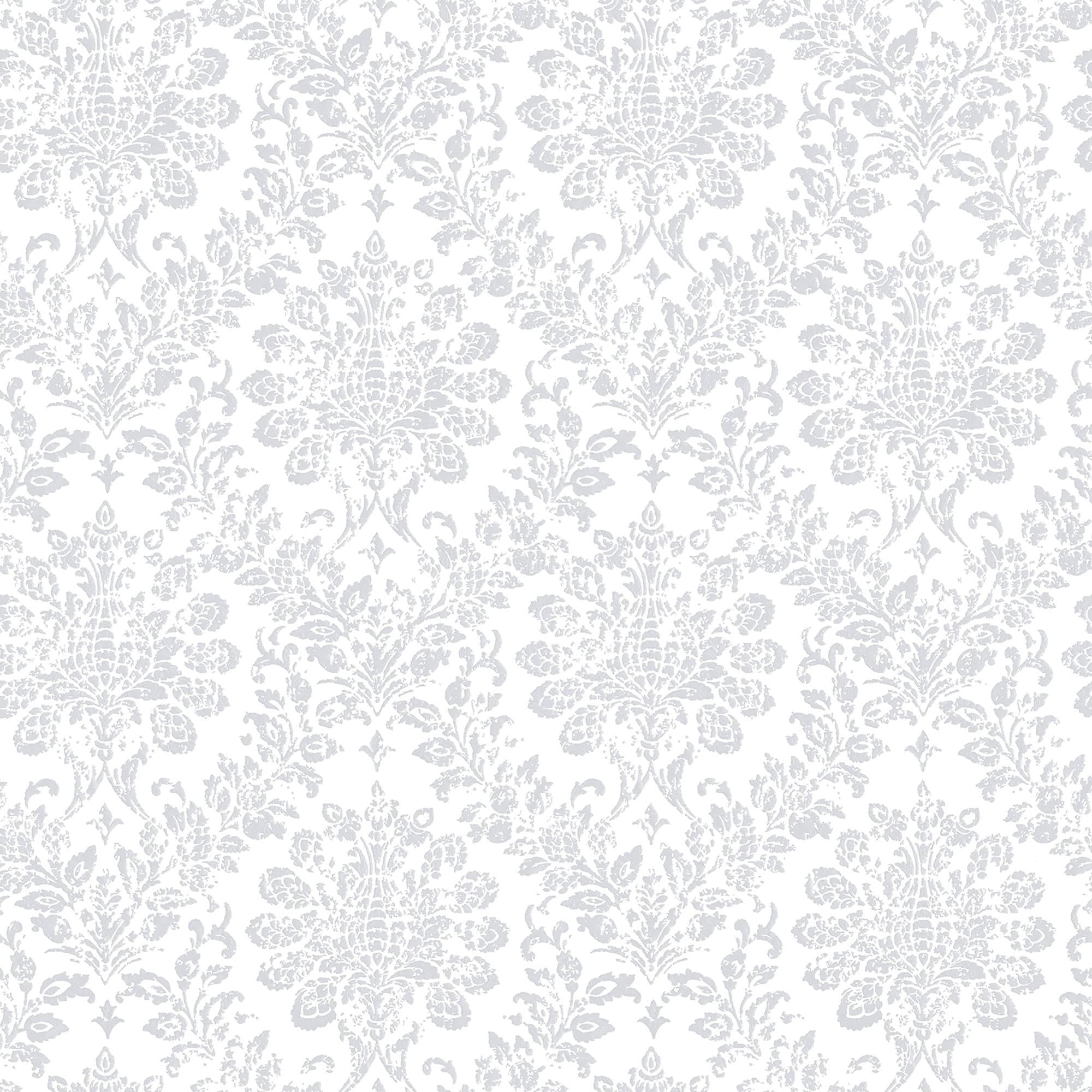 Galerie Wallcoverings Nordic Elements Smooth Floral Damask Non-woven ...