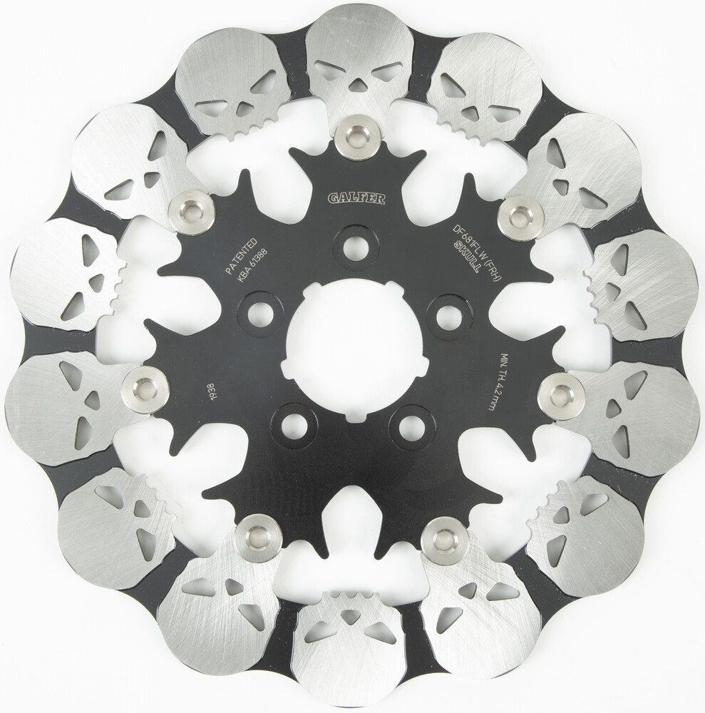Galfer 11.5" Standard Solid Mount Skull Rear Brake Rotor (DF681FRH ...