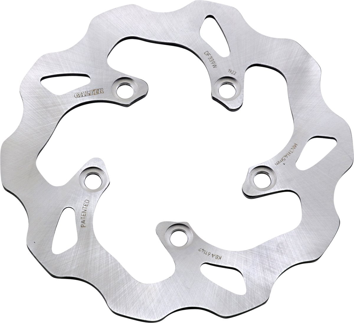 Galfer Standard Solid Mount Wave Rear Brake Rotor (DF339W) - Walmart.com