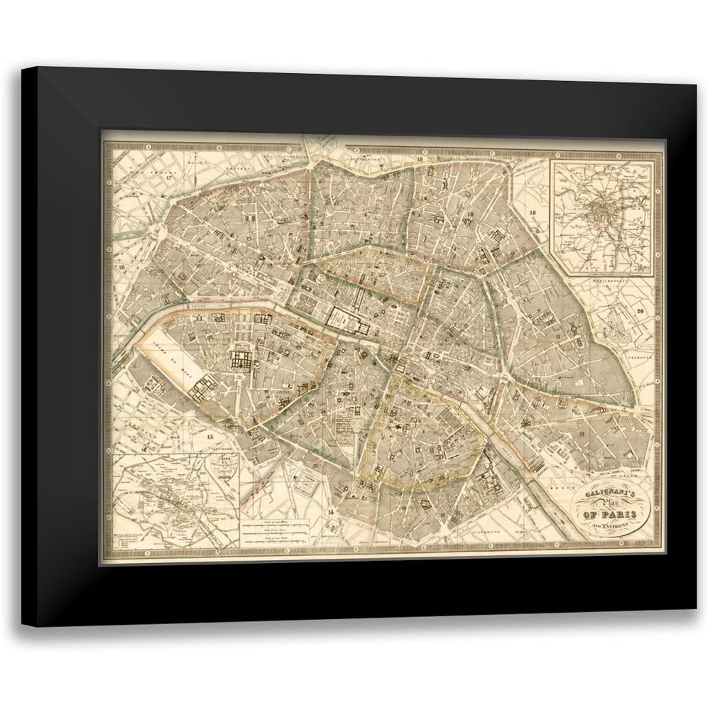 Galignani, Antonio 14x12 Black Modern Framed Museum Art Print Titled ...