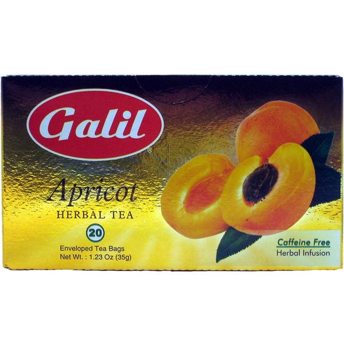 Galil Apricot Herbal Tea 1.23 oz. EACH - Walmart.com
