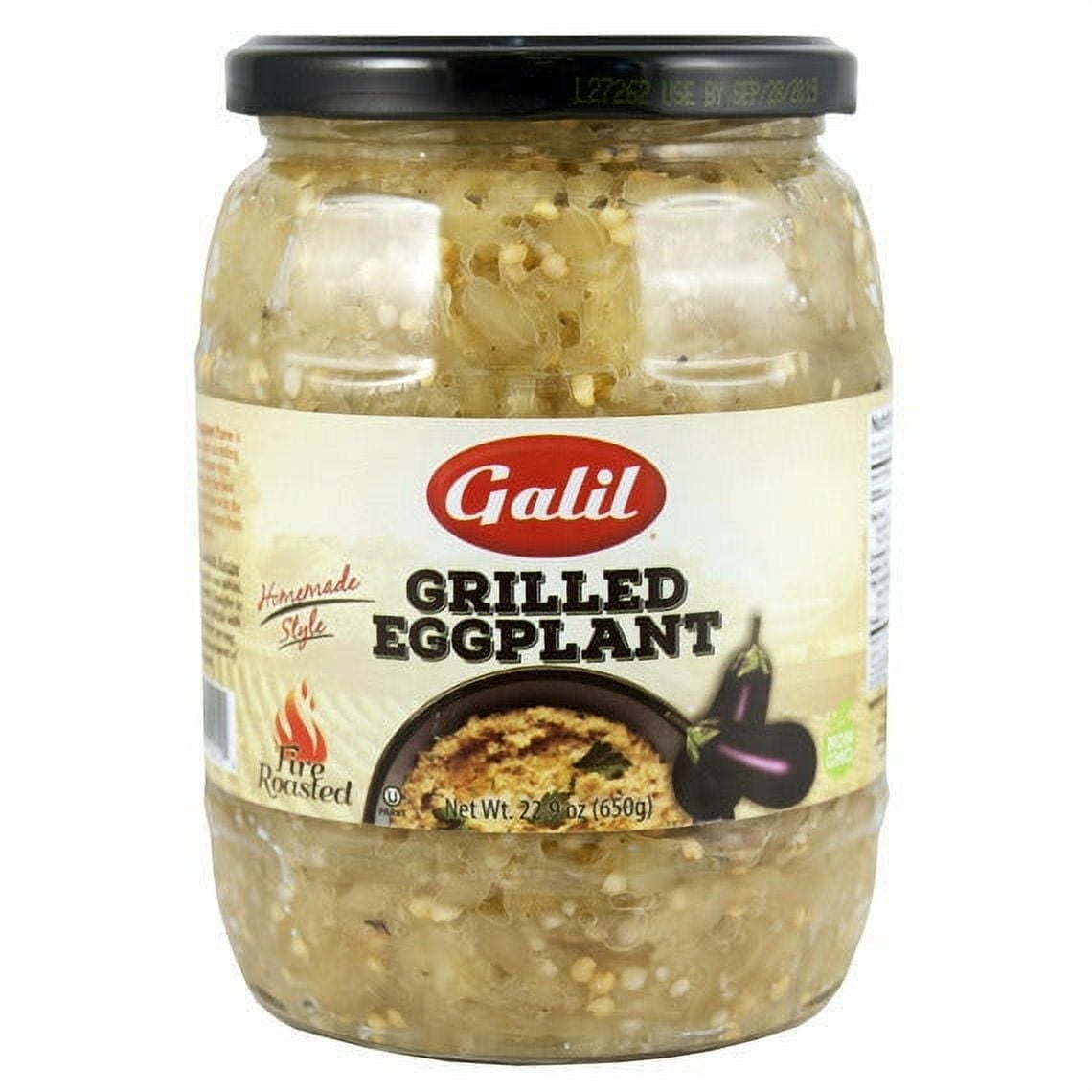 Galil Grilled Eggplant, Fire Roasted PurÃ©e, 23 oz Jar, Perfect for ...