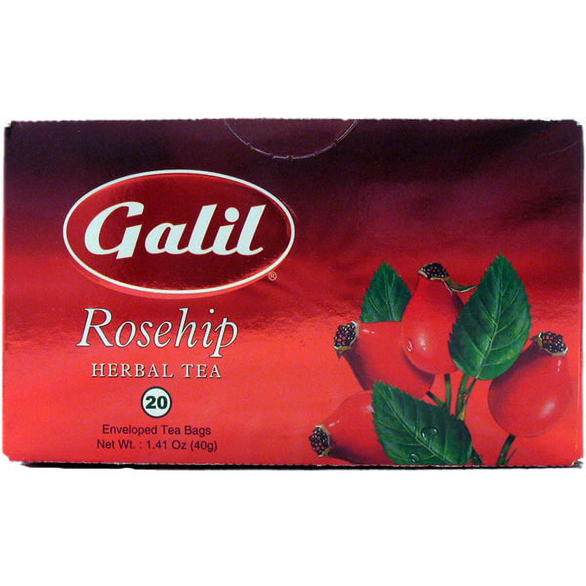 Galil Rosehip Herbal Tea 20 Tea Bags 1.41 oz. - EACH - Walmart.com