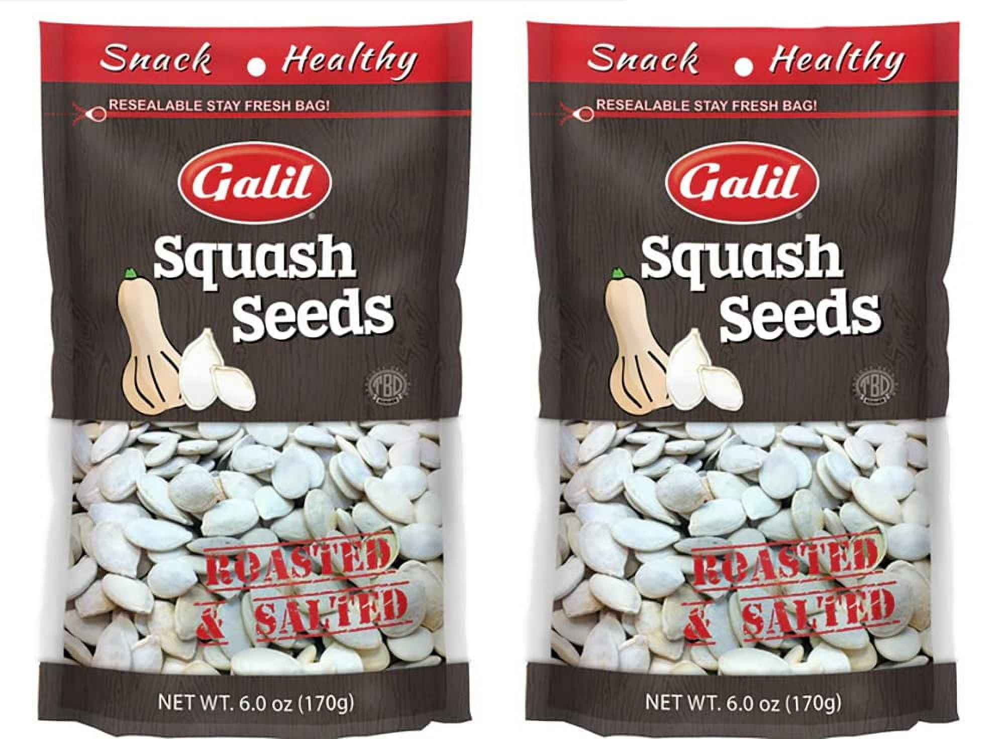 Galil Squash Seeds Roasted and Salted BSL1 Squash Snacking Seeds 6 ...