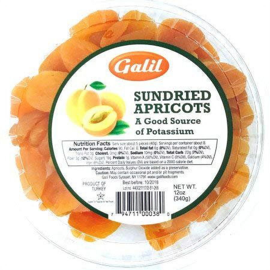 Galil Sundried Apricots Kosher For Passover 12 Oz. Pack Of 6. - Walmart.com