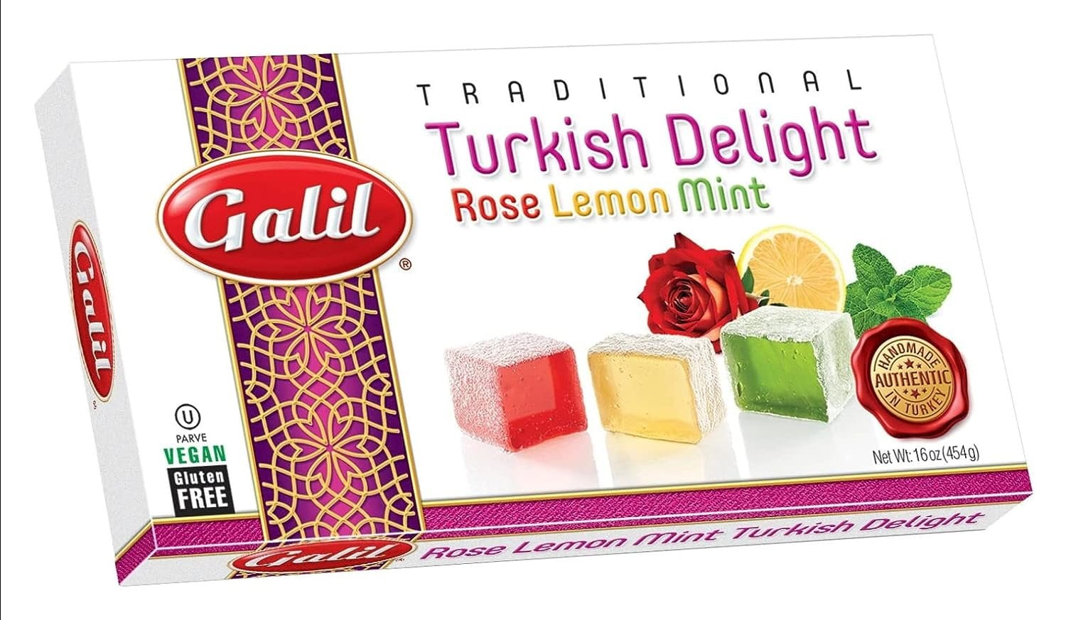Galil Turkish Delights 16 Ounce Box Authentic Turkish Delights Gift Box ...