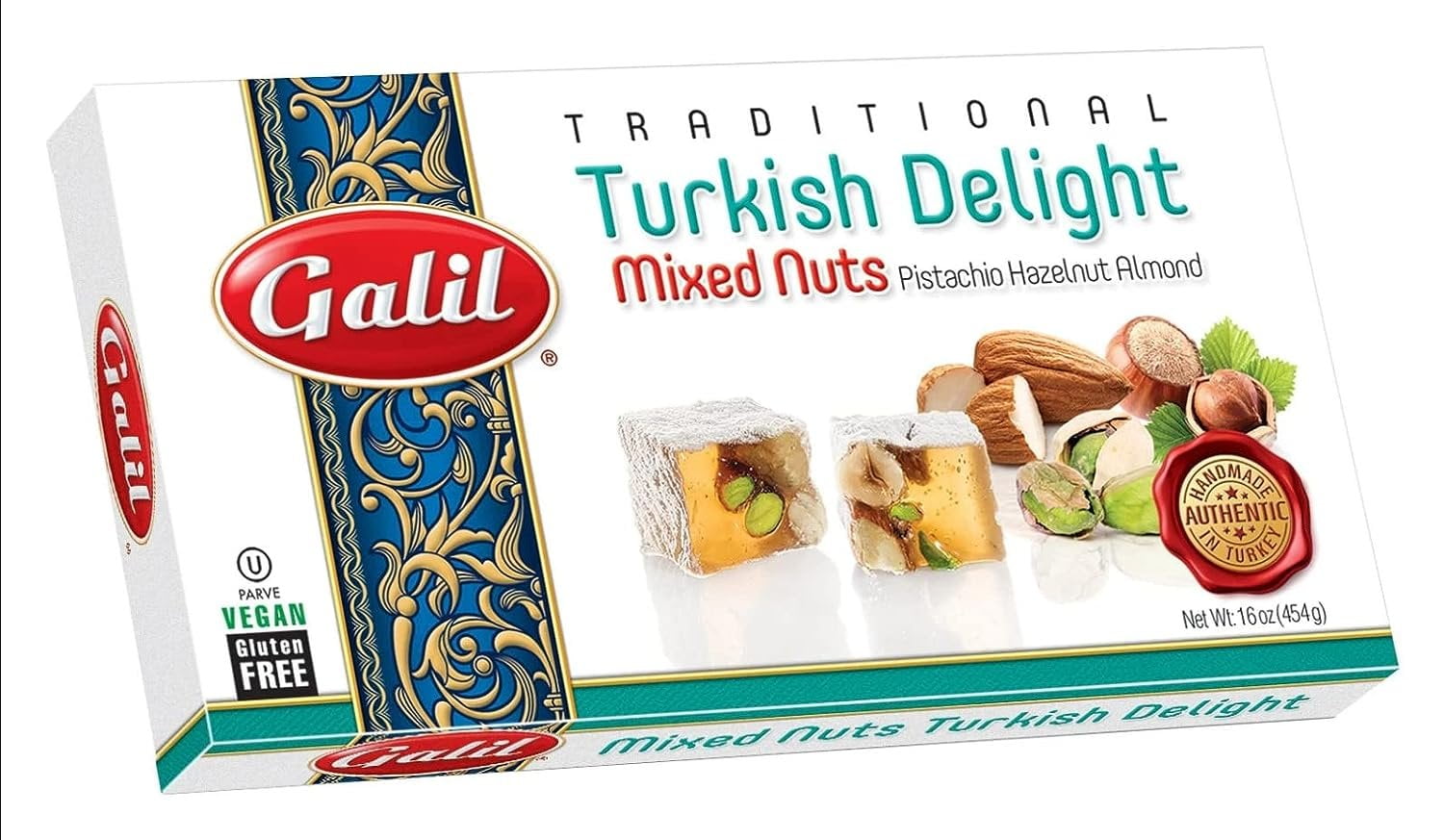 Galil Turkish Delights 16 Ounce Box Authentic Turkish Delights Gift Box ...
