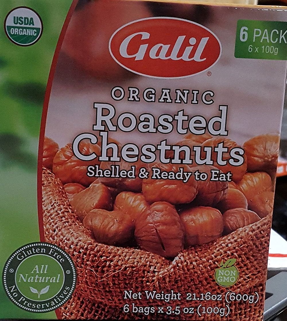 Galil XvSVCt 100 Percent Organic Whole Roasted Chestnuts, Shelled ...