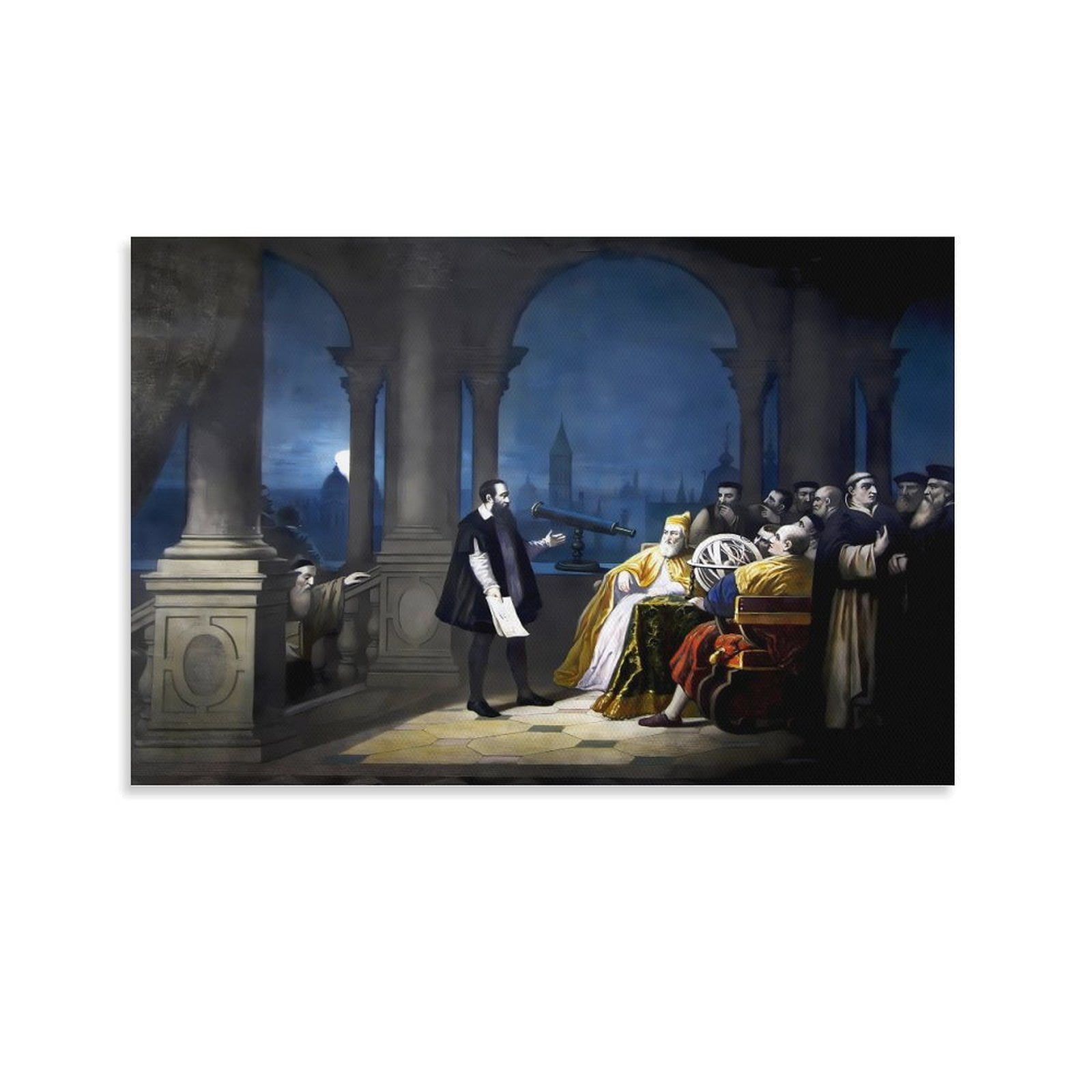 Galileo Galilei Poster Astronomer Painting Poster Cool Artworks ...