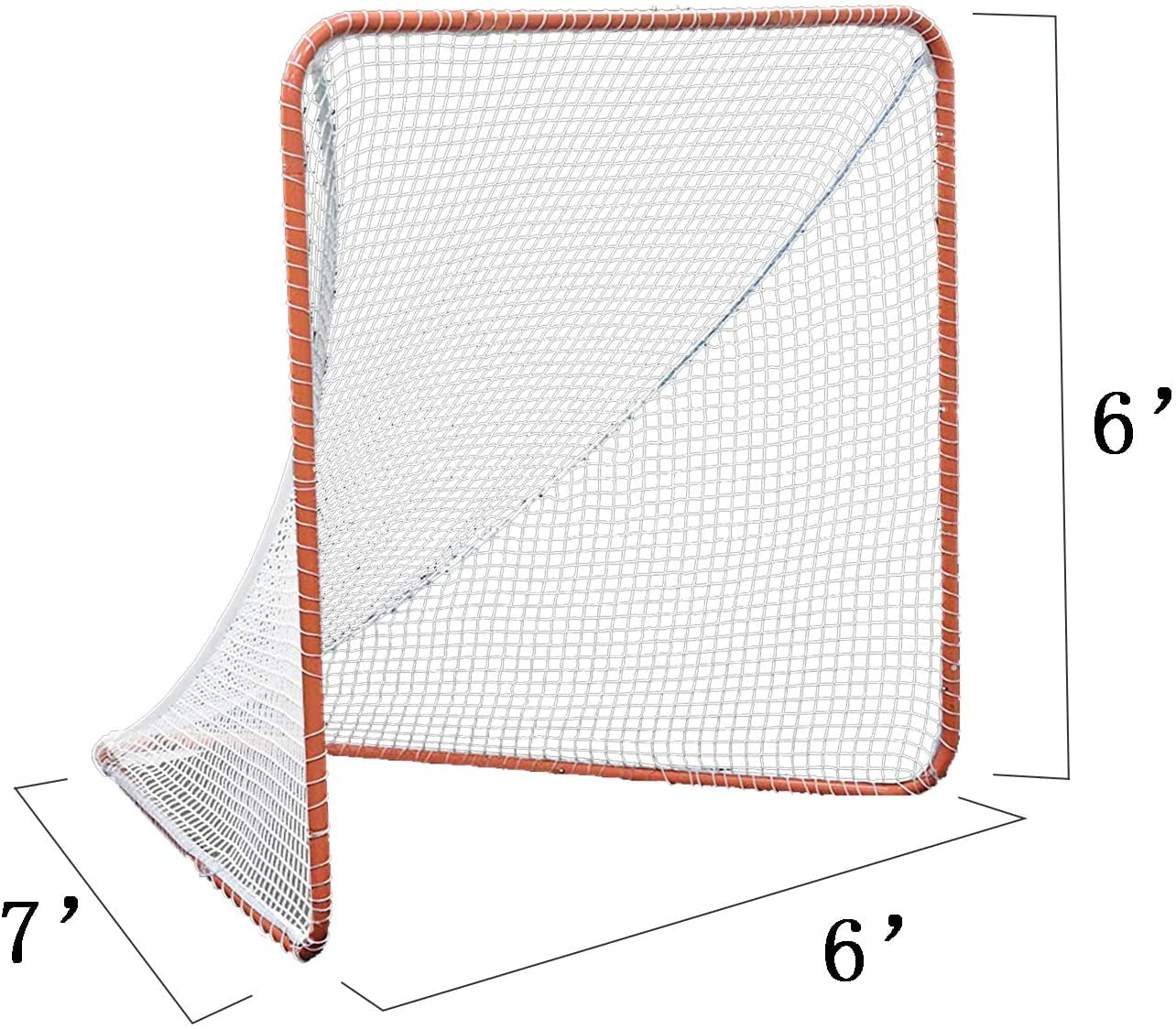 Galileo Regulation 6' x 6' Lacrosse Net with Steel Frame Portable ...