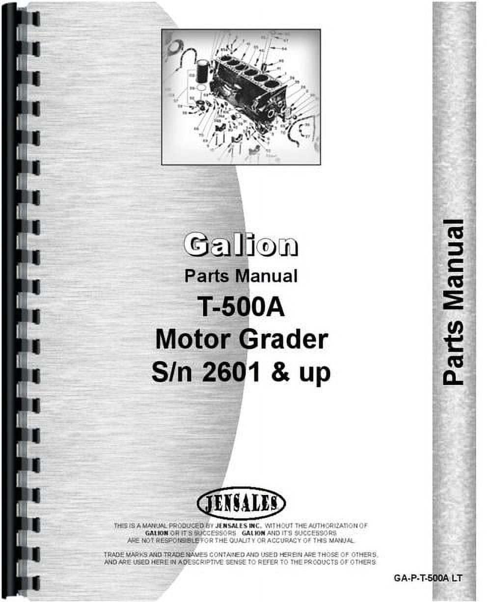 Galion T-500A Grader Parts Manual - Walmart.com