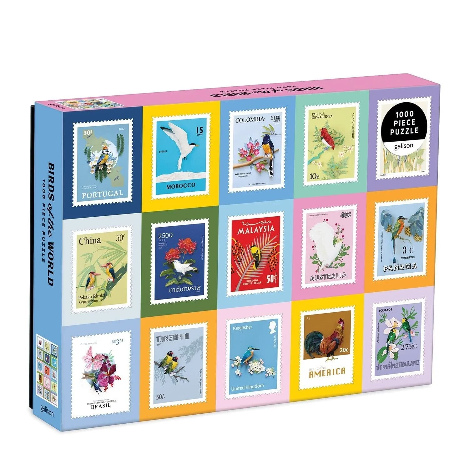 Galison Birds of The MSF2 World Puzzle, 1000 Pieces, x 20'' - Jigsaw ...