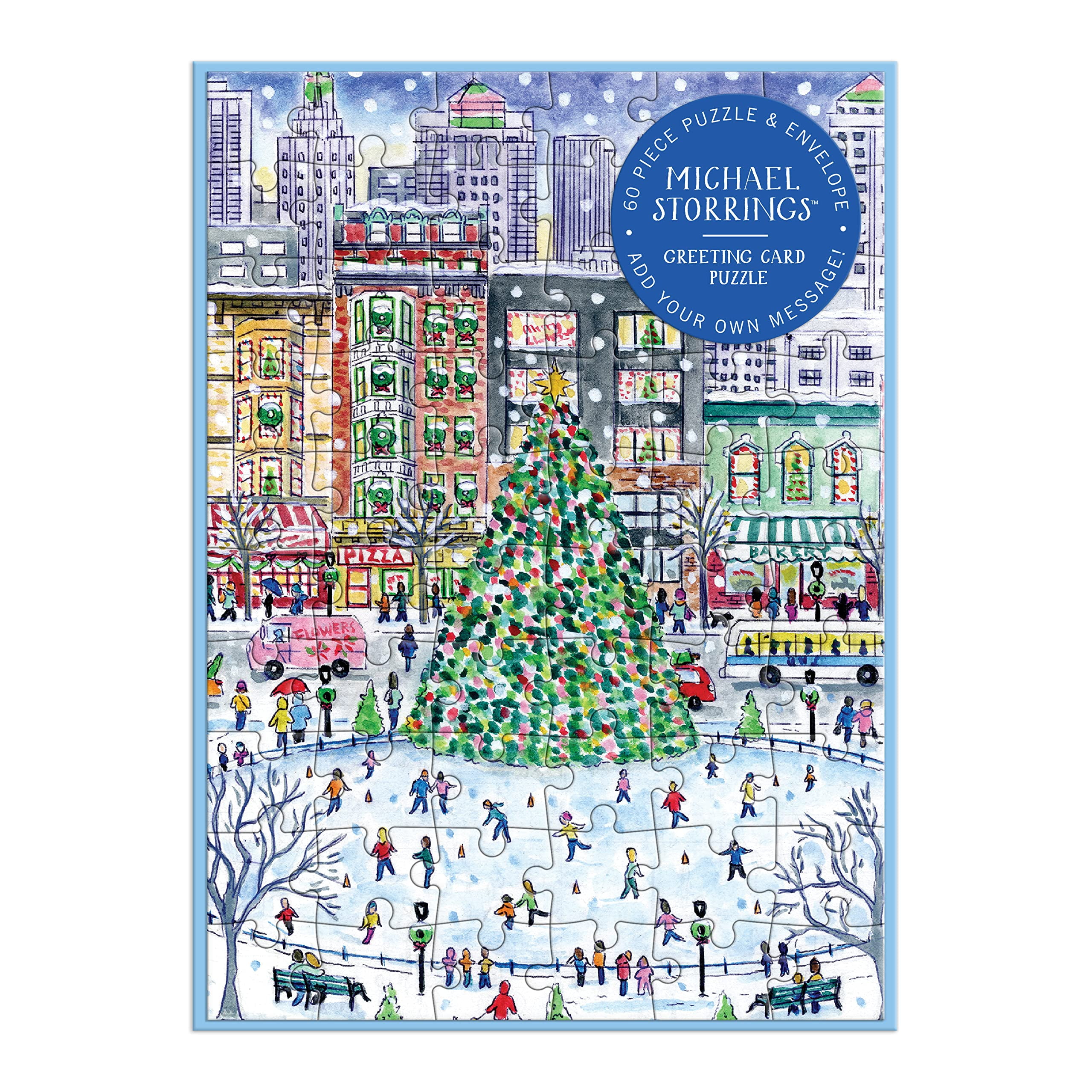Galison Christmas in The MSF2 City - Christmas Greeting and Jigsaw ...