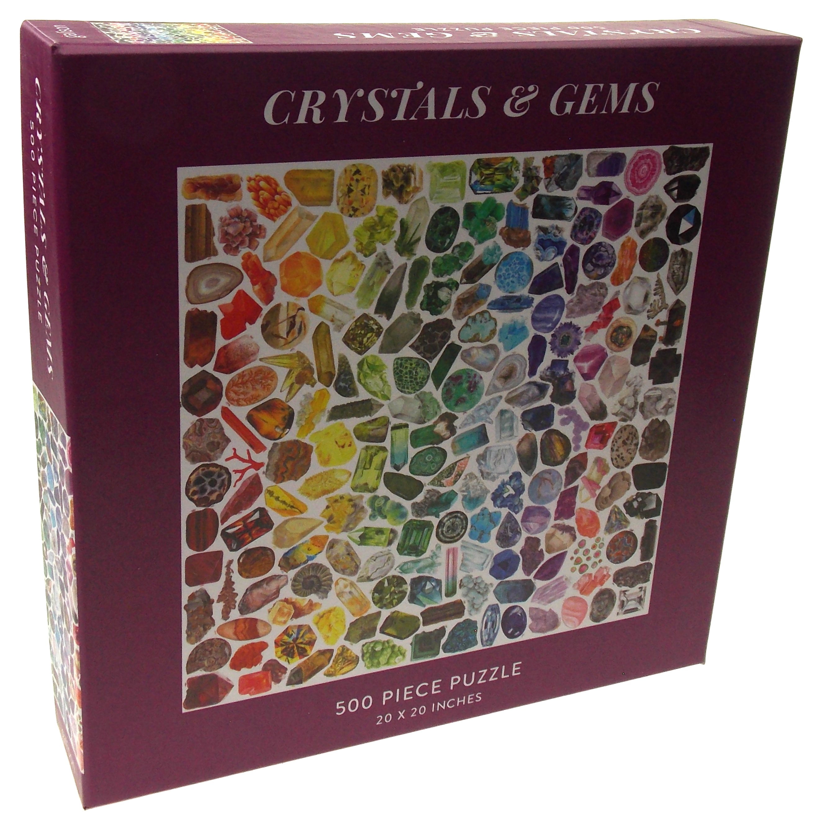 Galison Jigsaw Puzzle Crystals & Gems 500 Pieces 20x20 - Walmart.com