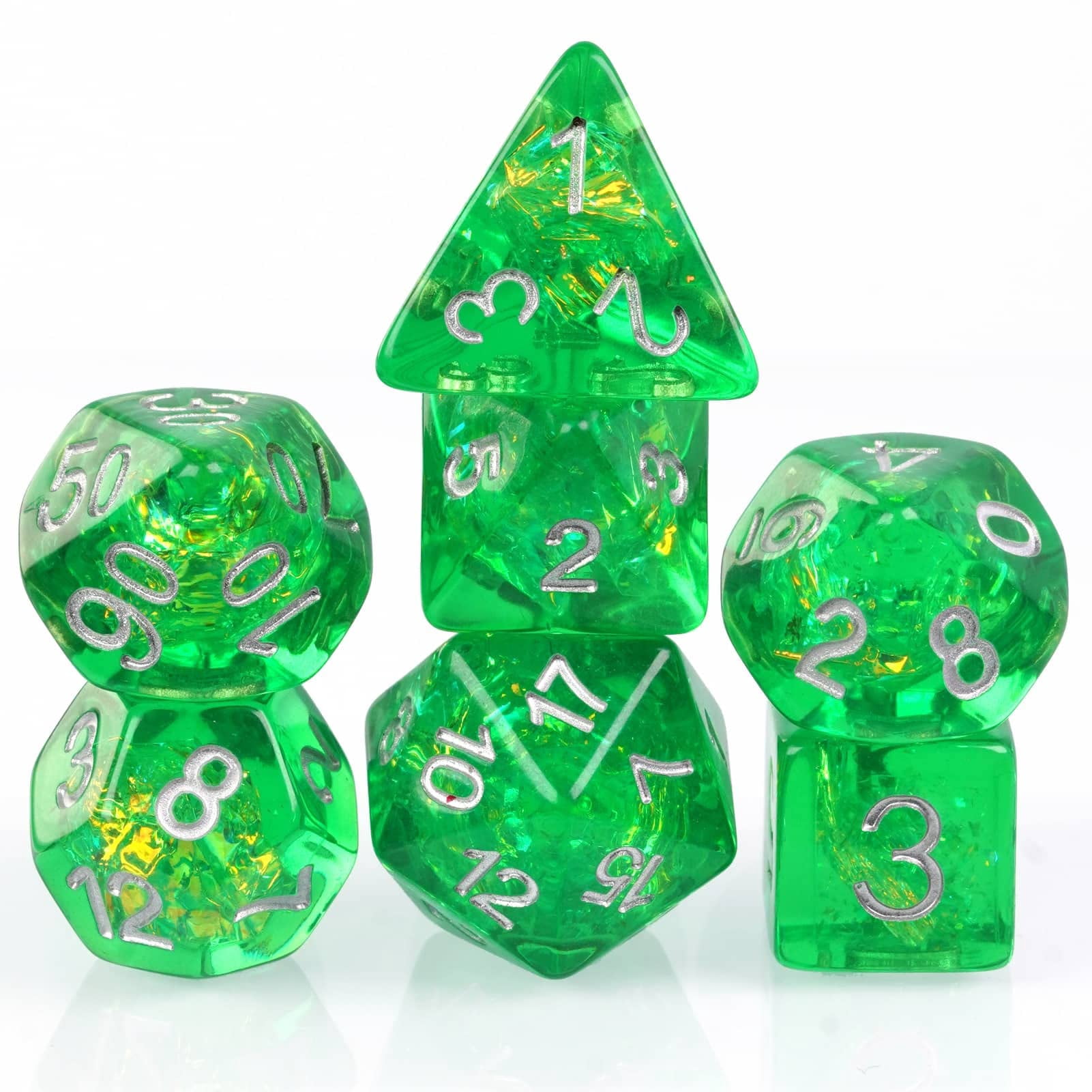 UDIXI Resin Polyhedral DND SSF20 Dice Set, 7die RPG D&D Dice for ...
