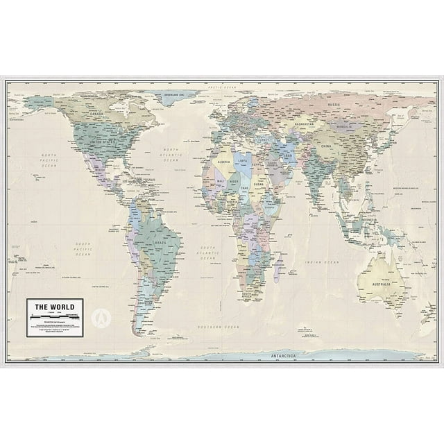 Gall Orthographic World Map | Most Accurate World Map - Countries are ...