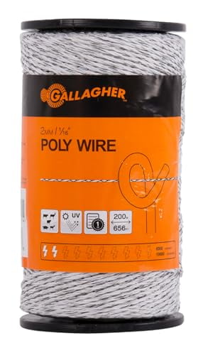 Gallagher 1/16in x 656ft Poly Wire | Reliable and Visible Portable ...