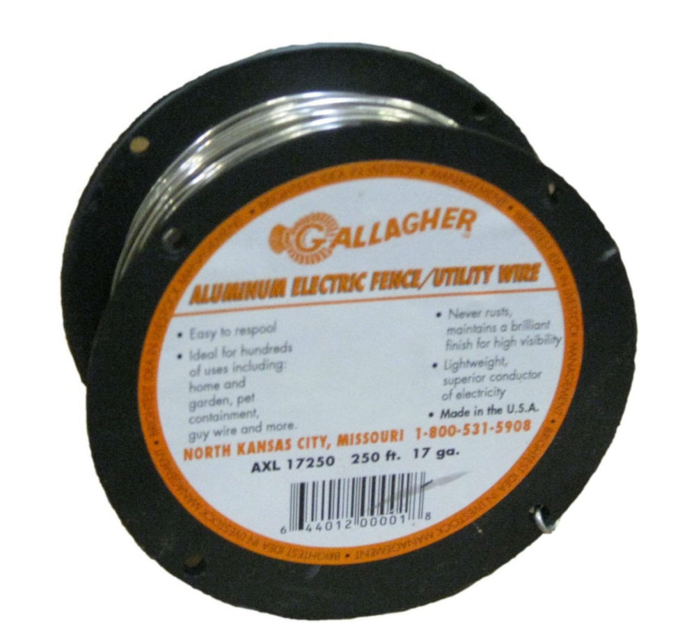Gallagher AXL17250 XL Aluminum Electric Fence/Utility Wire, 17-Gauge ...