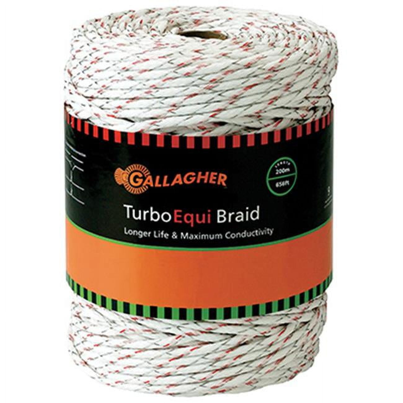 Gallagher G62174 0.13 x 656 ft. Ultra White Turbo Equibraid - Walmart.com