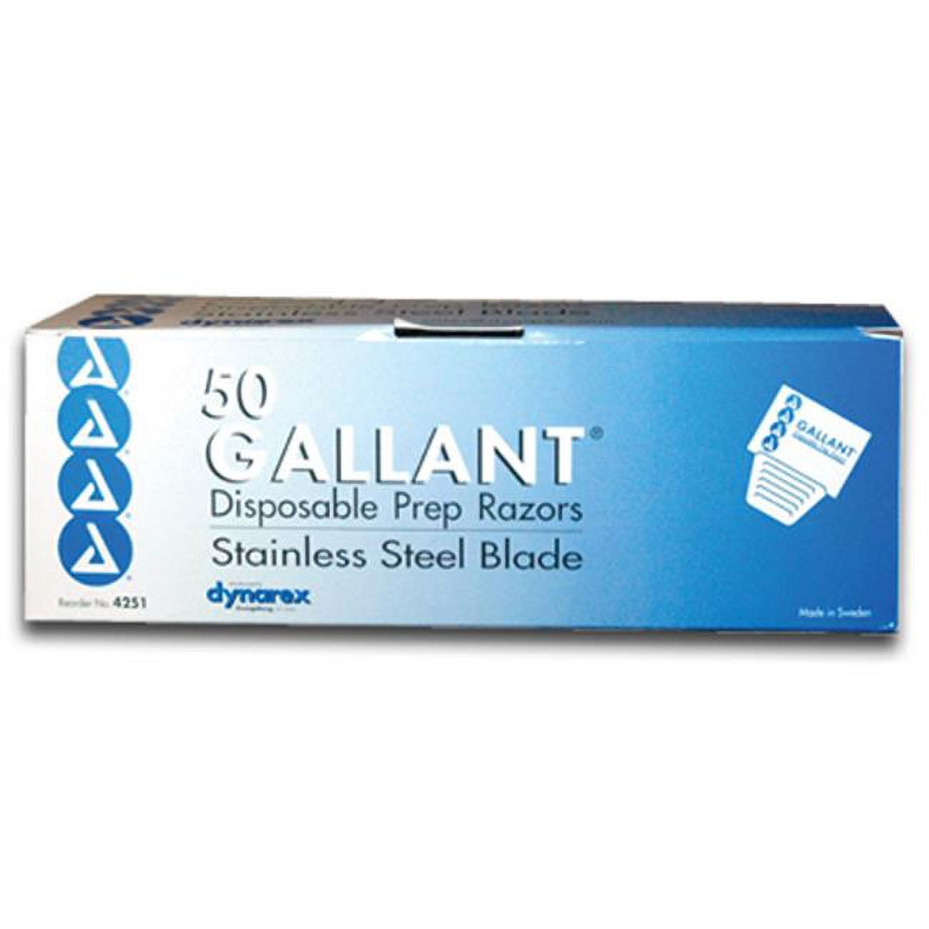 Gallant 922-00392BX50 Gallant Disposable Prep Razors, Box of 50 ...