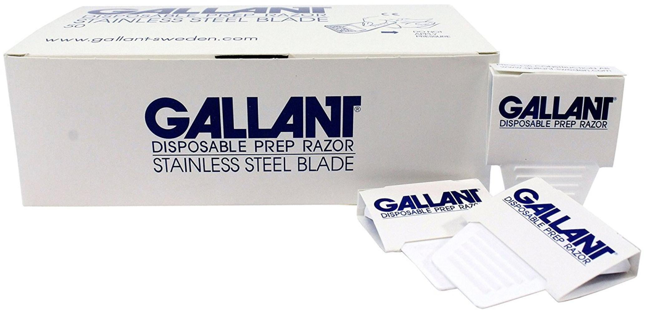 Gallant Disposable Prep Razors - Box of 50 By Brand Gallant - Walmart.com