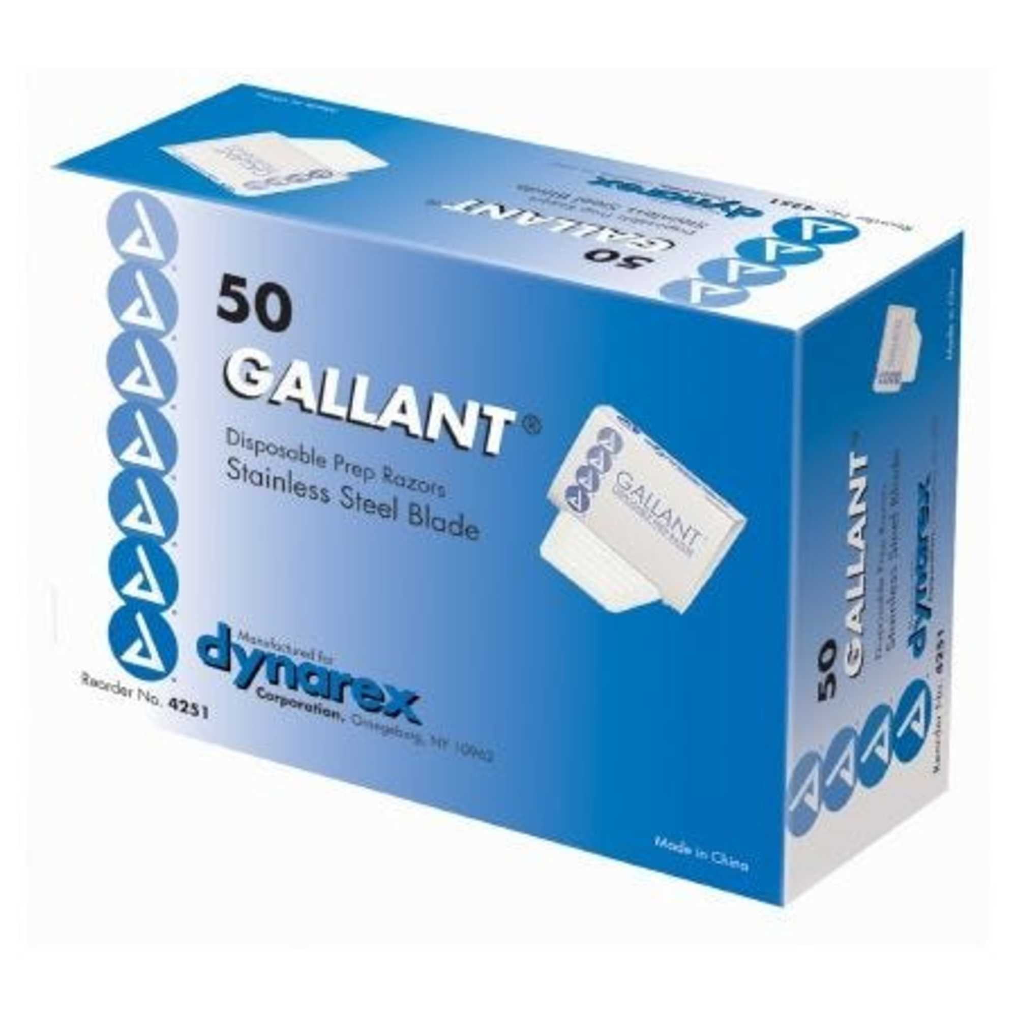 Gallant Surgical Prep Razor: 50 Count, White/Blue - Walmart.com