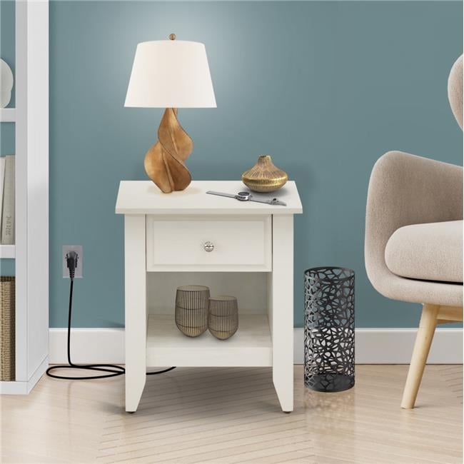 Gallatin Small Night Stand with 1 Mid Century Modern Drawer - Wire ...