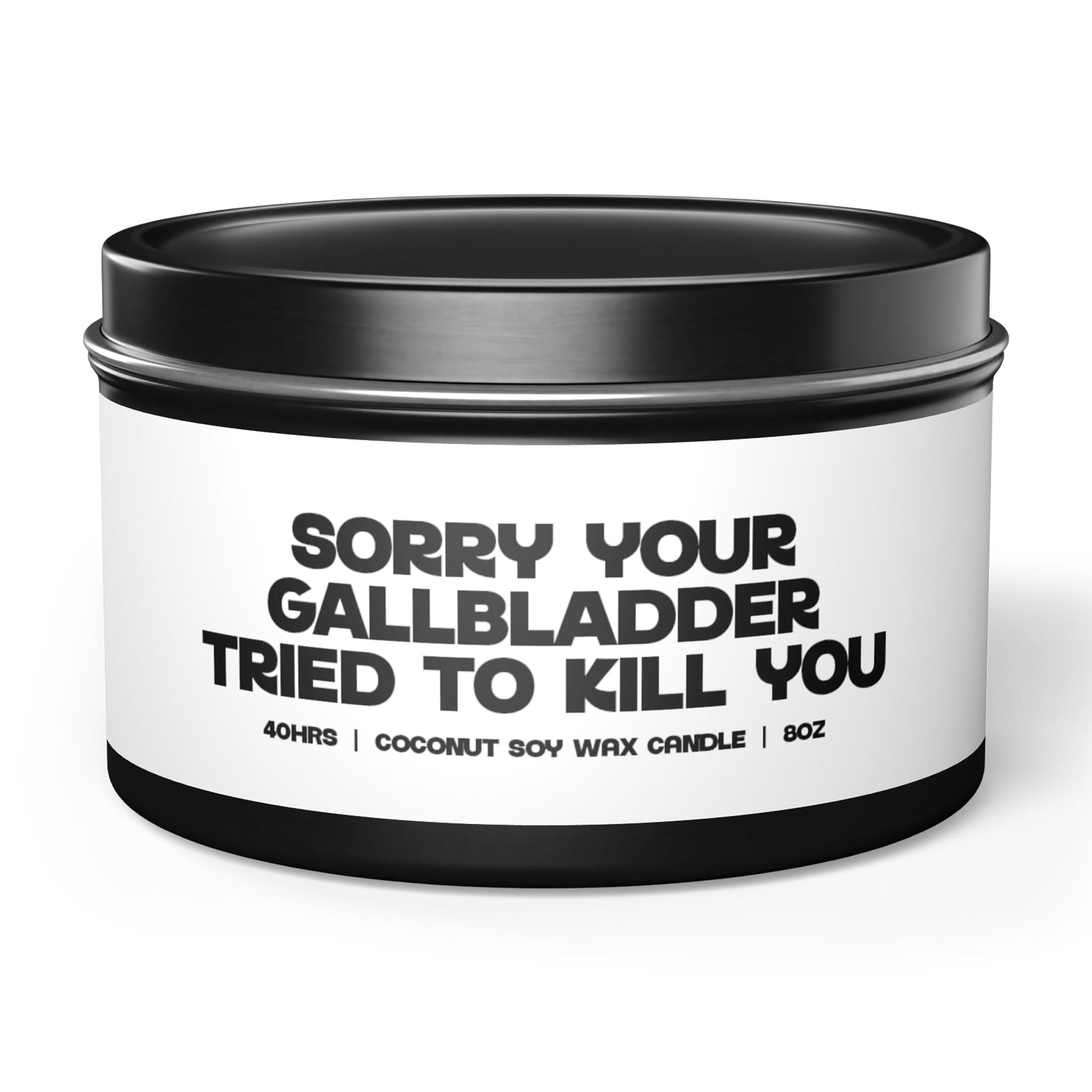 Gallbladder Surgery Cancer Tin Candle Gift Home Office Decor Vanilla ...