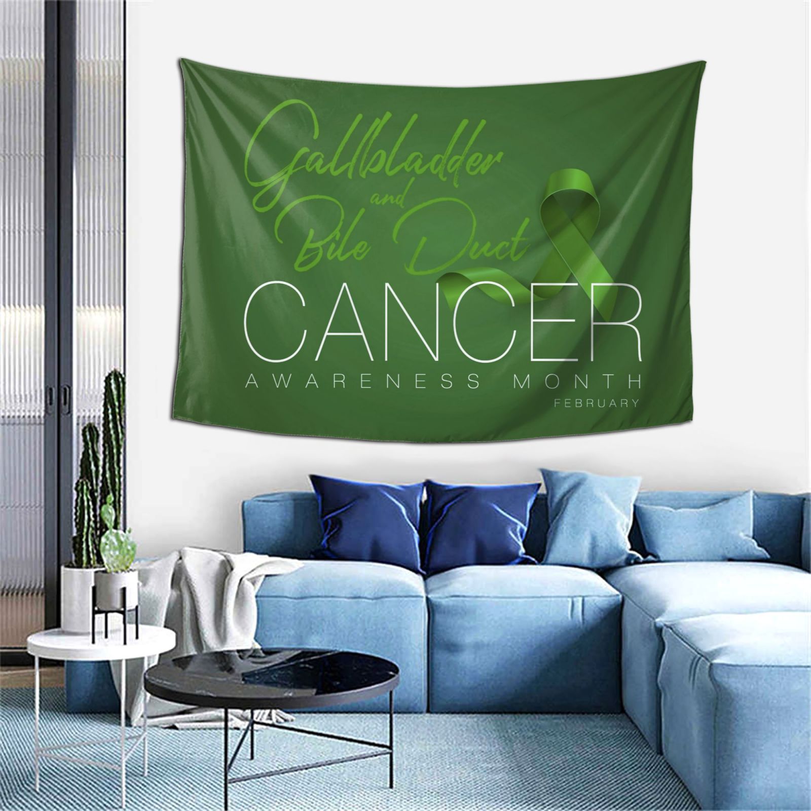 Gallbladder and Bile Duct Cancer Awareness Month Tapestry for Bedroom ...