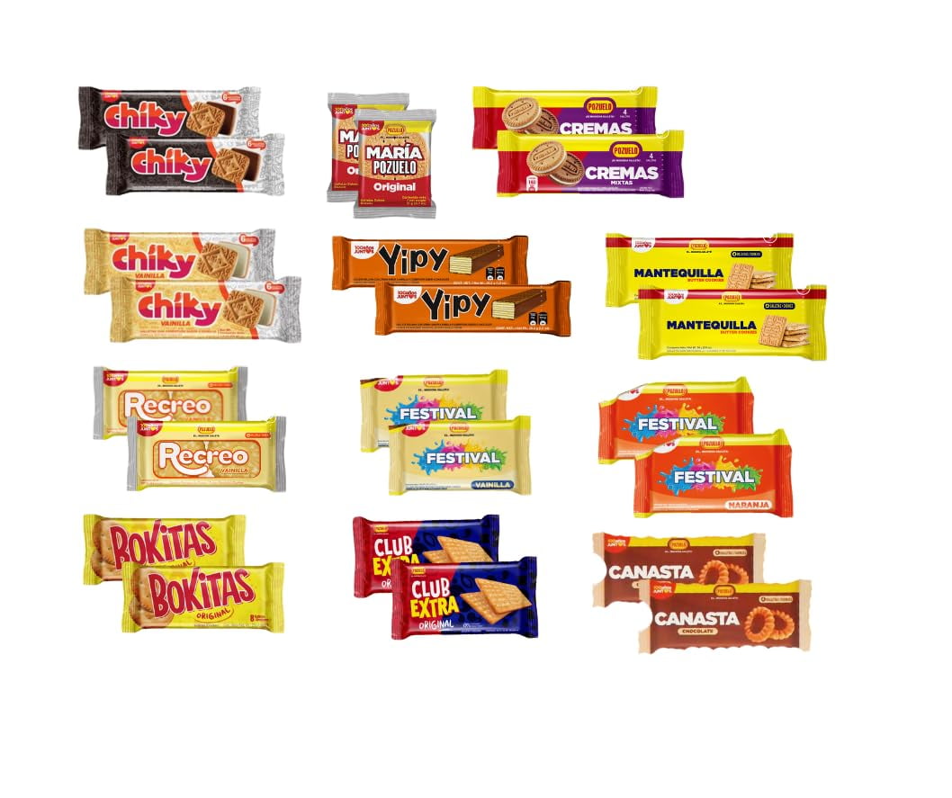 GalleTicas Mix Cookies Bundle SSF20 Box - Authentic Costa Rican Cookie ...
