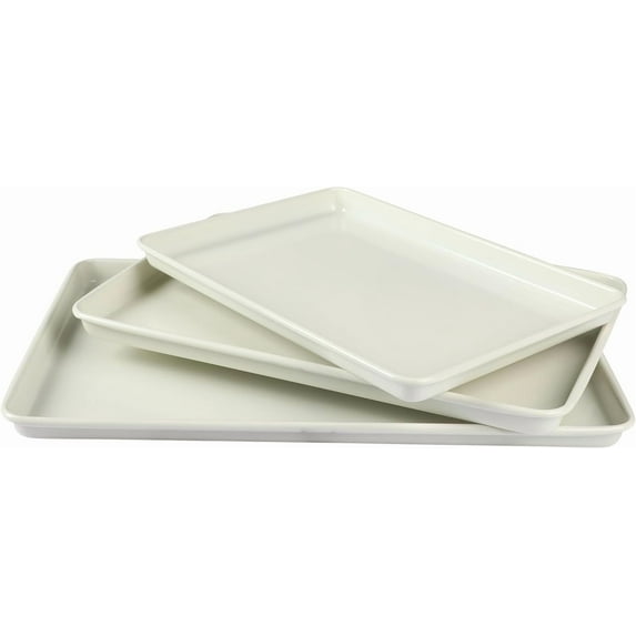 Gallen 3-Piece Cookie Sheet Set – 13", 15", 17" Baking Pans, Ceramic ...