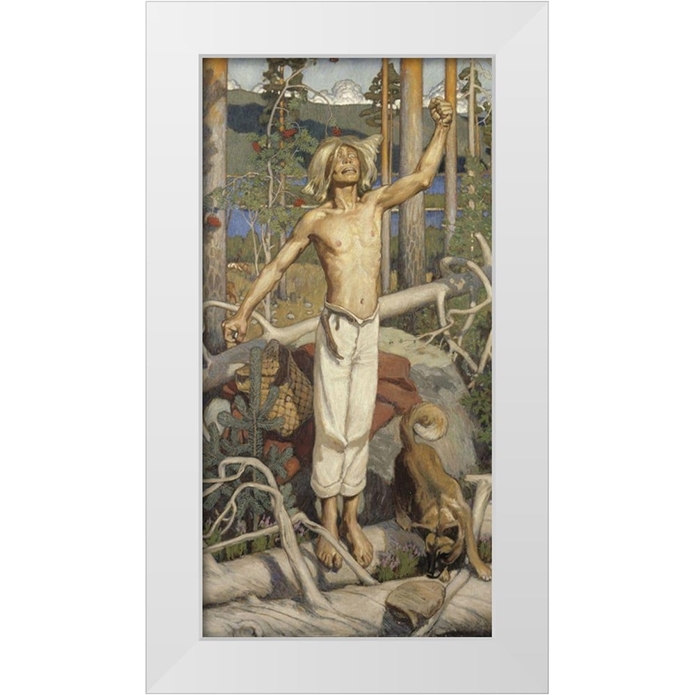 Gallen-Kallela, Akseli 11x18 White Modern Wood Framed Museum Art Print ...