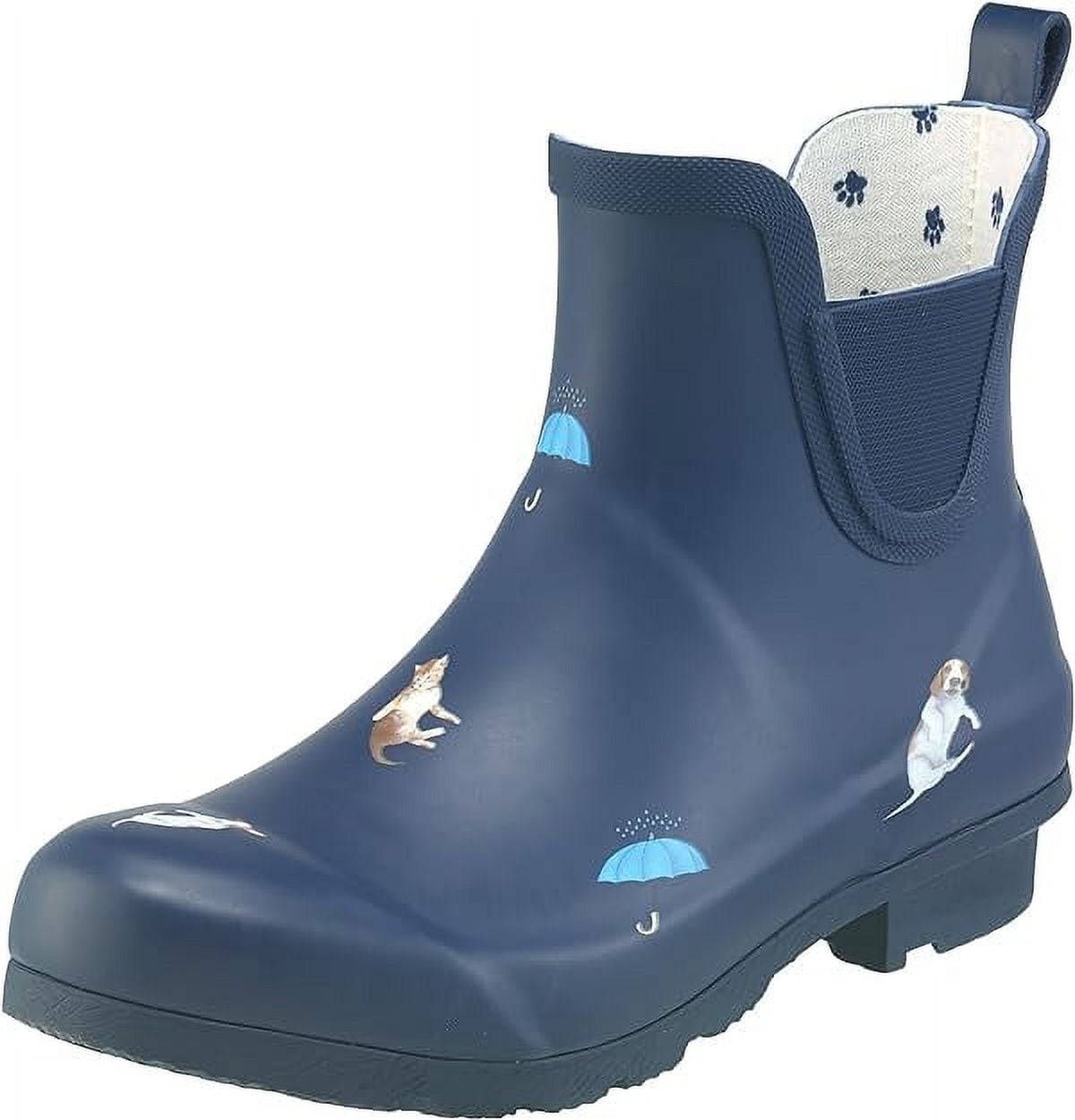 Galleria Enterprises Chelsea Rain Boot Size US 7 M Navy-Cats & Dogs ...
