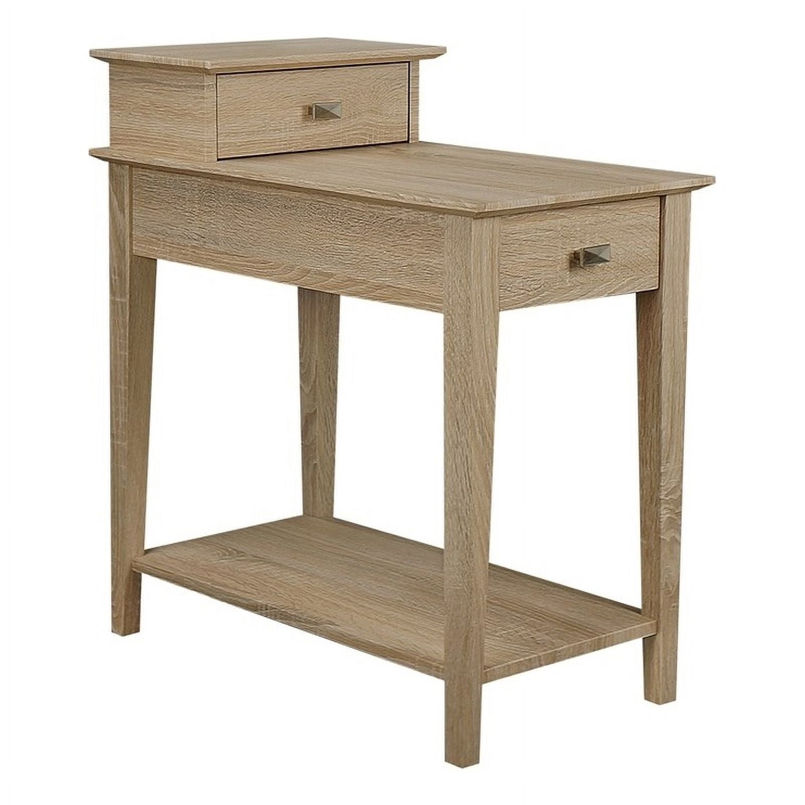 Gallerie Decor All-In-One Transitional Wood Tierra Side Table in ...