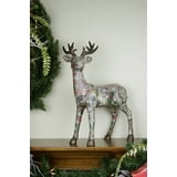 Gallerie II Victorian Holly Berry Decoupage Reindeer Decoration - 20 ...