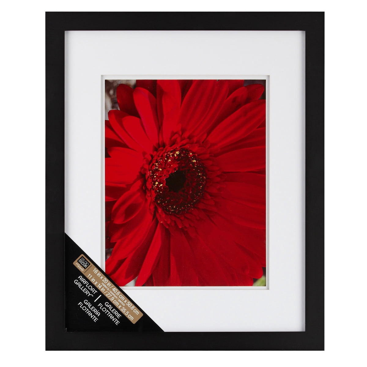 Gallery Black Wall Frame with Double Mat by Studio Decor - Walmart.com