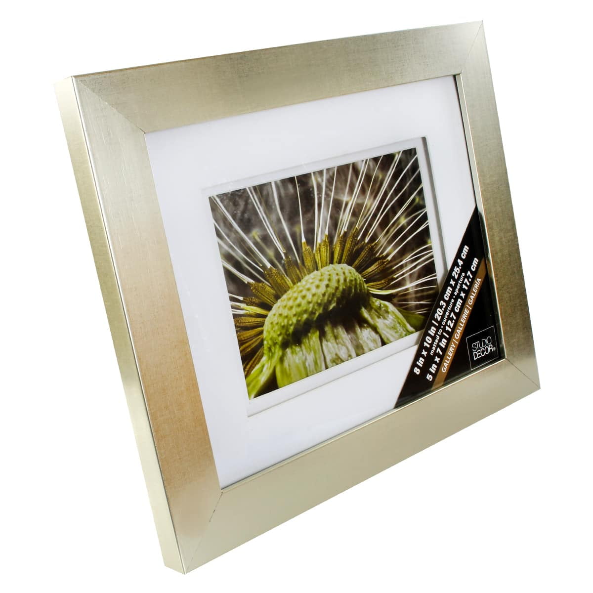 Studio Decor Gallery Champagne Frame with Double Mat - Walmart.com