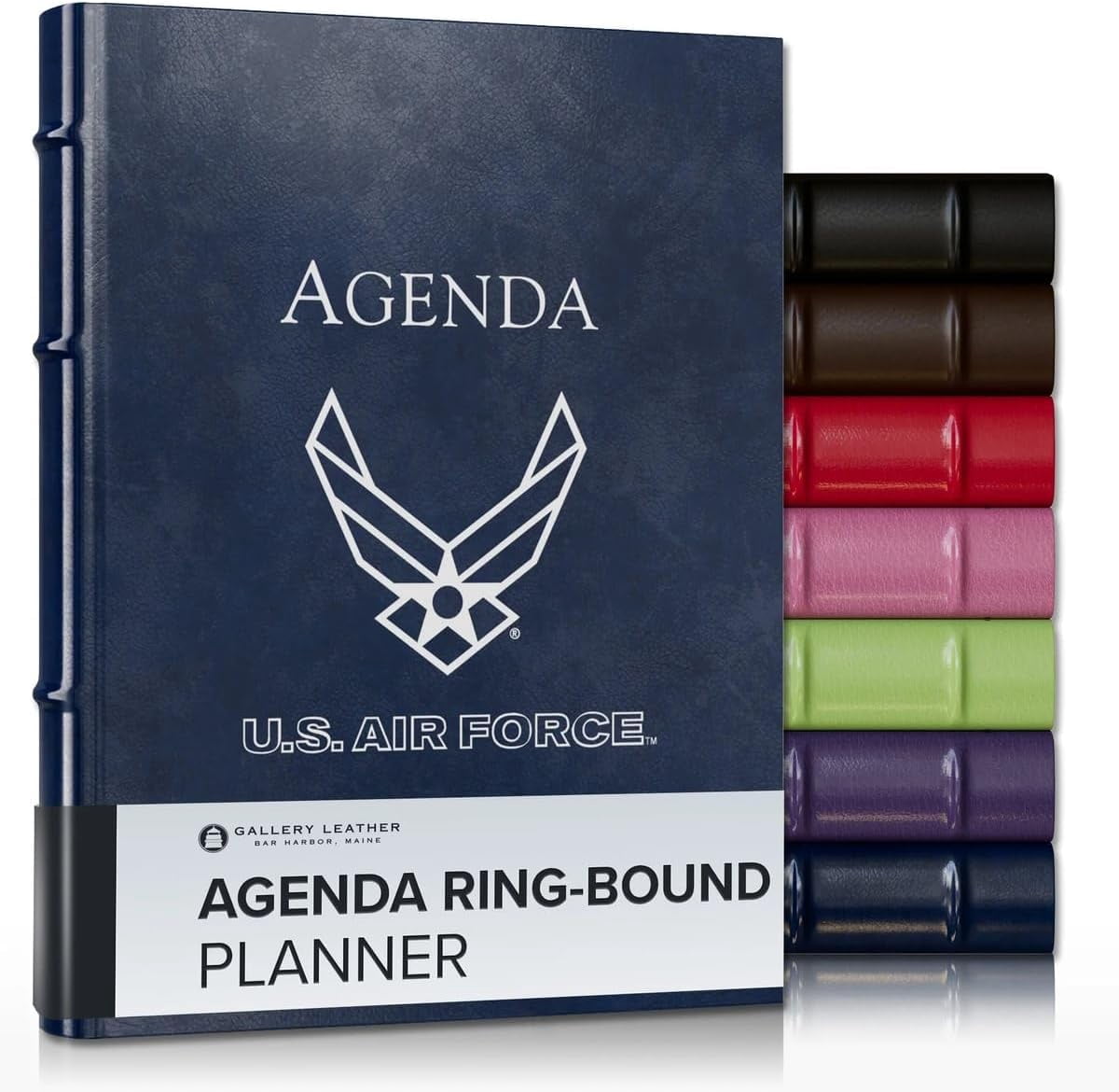 Gallery Leather Agenda Planner 2025-2026, 3-Ring Bound Weekly Monthly ...