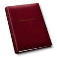 Gallery Leather Acadia Burgundy Desk Address Book, 9" x 7", USA Made ...