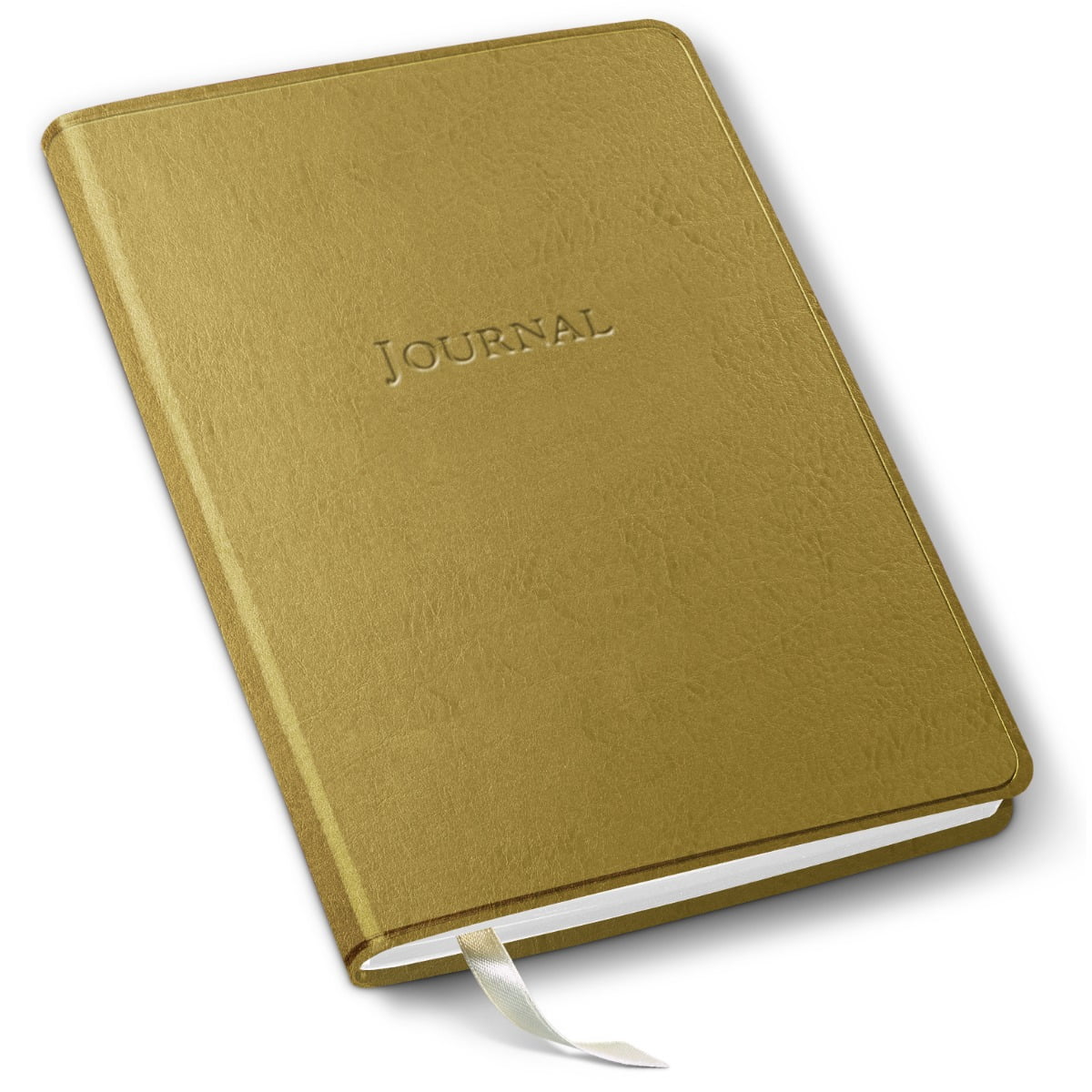 Gallery Leather Desk Journal - Freeport Metallic Gold - 8"x5.5 ...