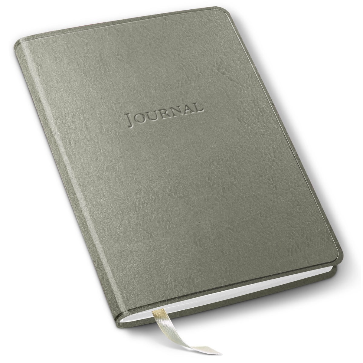 Gallery Leather Desk Journal - Freeport Metallic Silver - 8"x5.5 ...