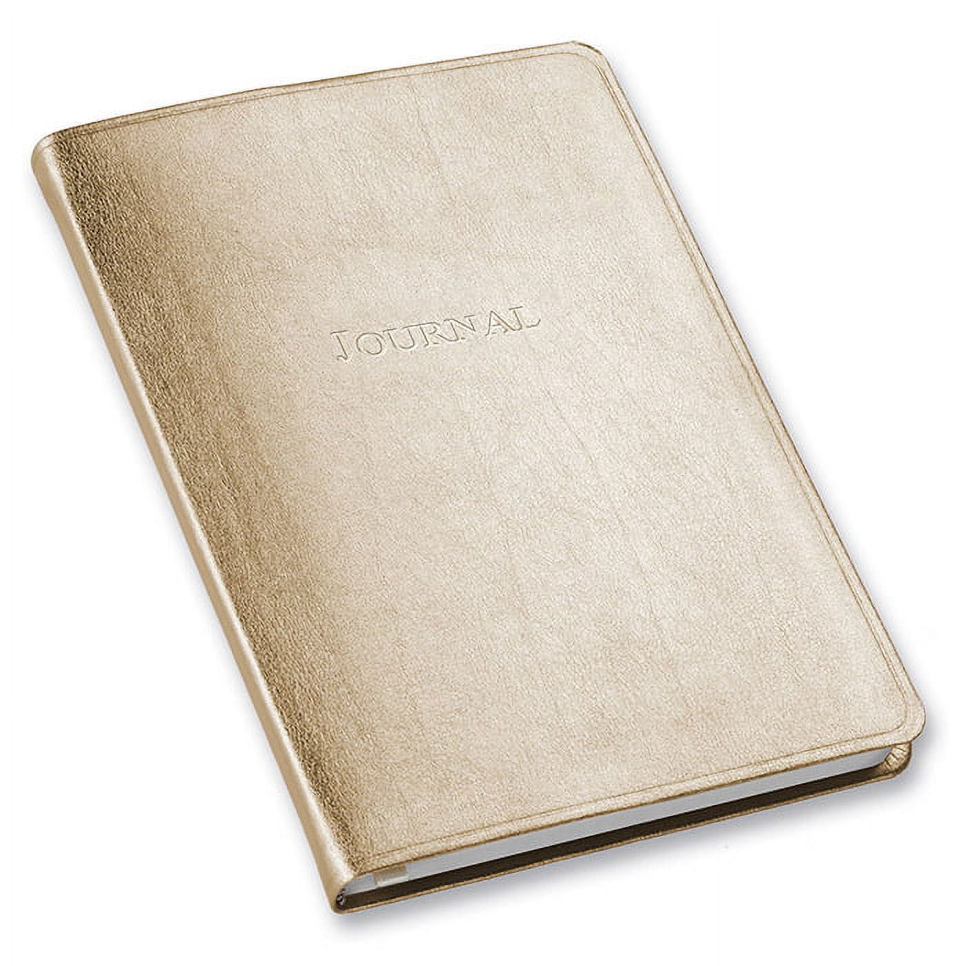 Gallery Leather Desk Journal - Metallic Gold - 8"x5.5" - Walmart.com
