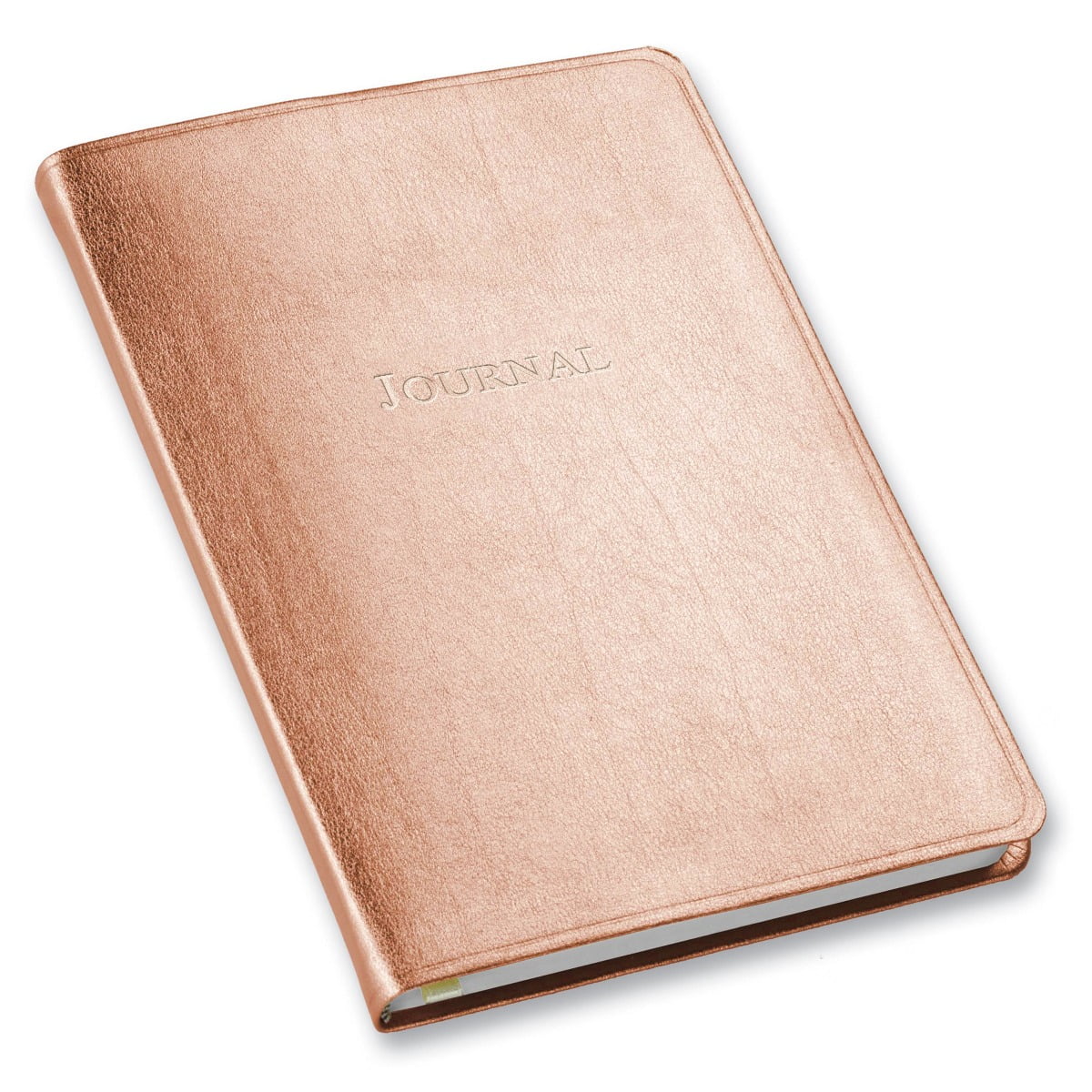 Gallery Leather Desk Journal - Metallic Rose Gold - 8"x5.5" - Walmart.com