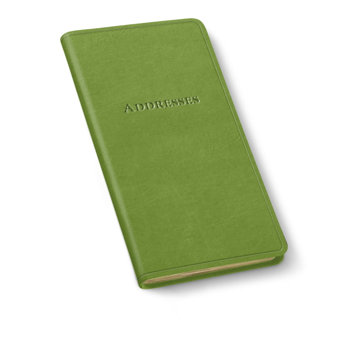 Gallery Leather Pocket Address Book - Acadia Lime - 6" x 3.25" - Walmart.com