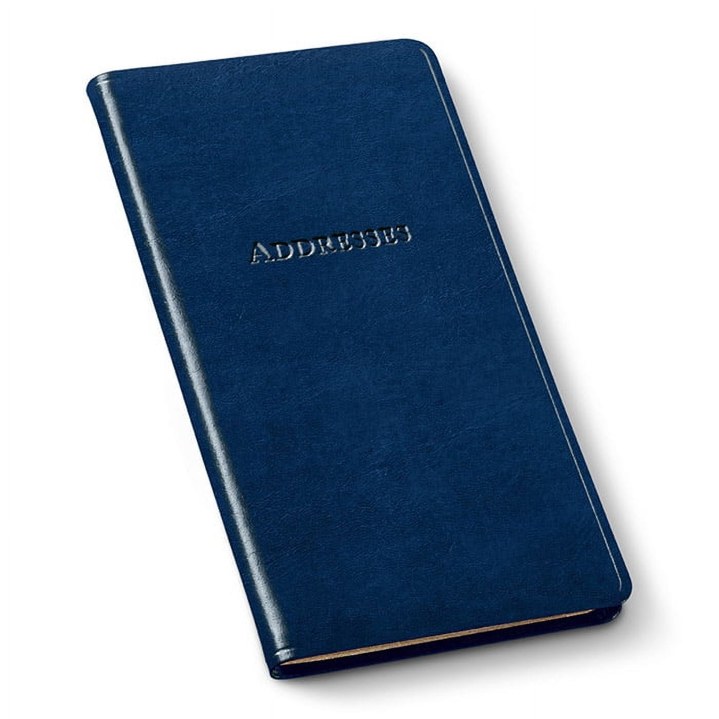 Gallery Leather Pocket Address Book - Acadia Navy - 6" x 3.25 ...