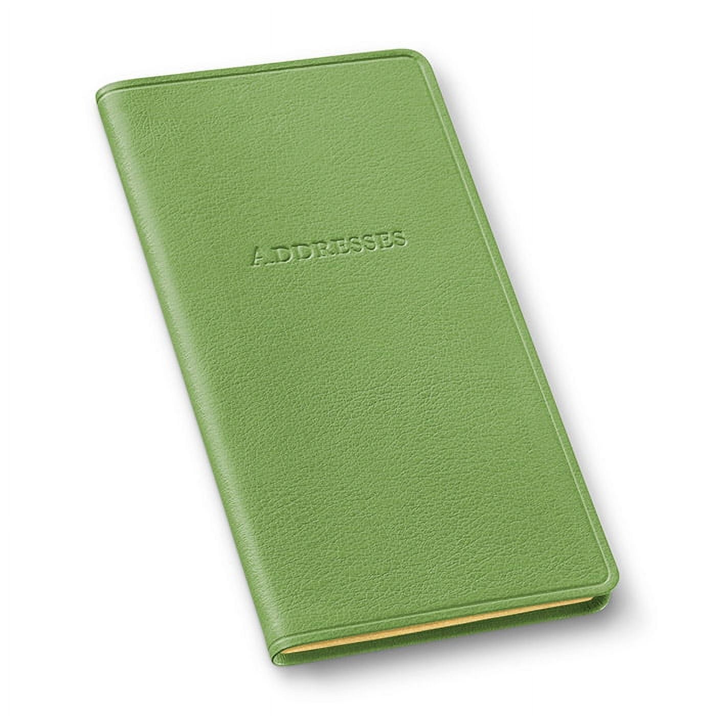 Gallery Leather Pocket Address Book - Camden Kiwi - 6" x 3.25 ...