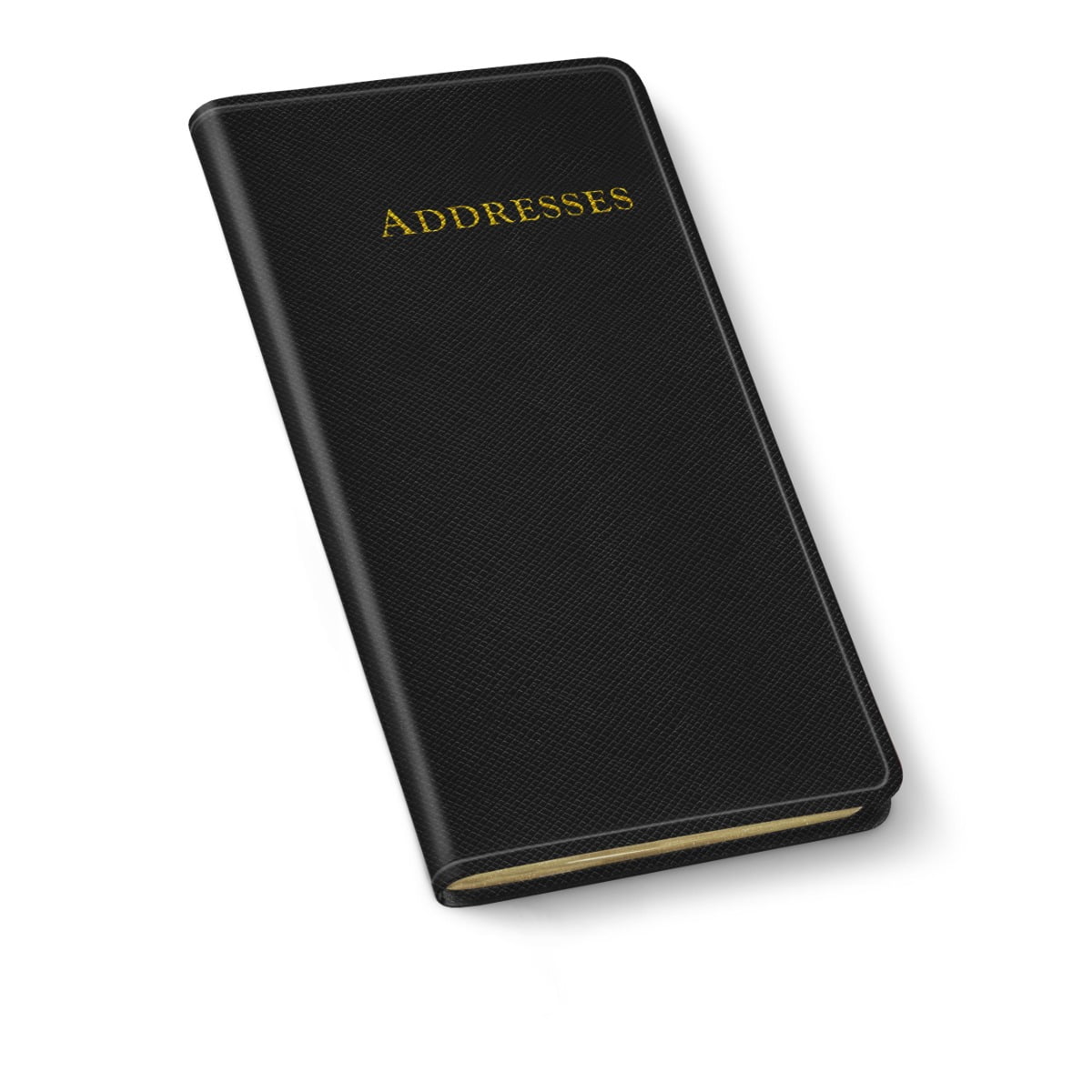 Gallery Leather Pocket Address Book - Key West Black - 6" x 3.25 ...