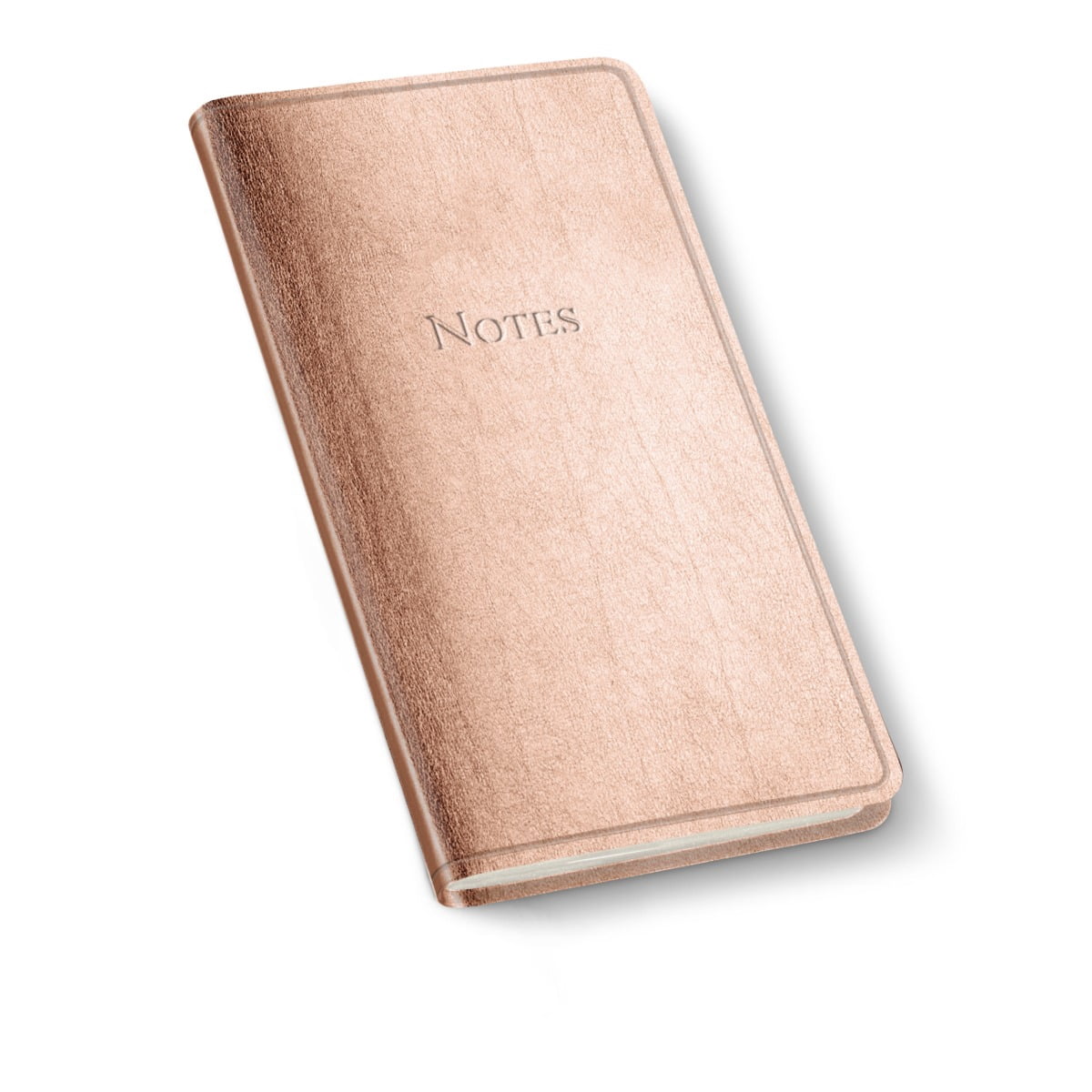 Gallery Leather Pocket Notes Journal - Metallic Rose Gold - 6"x3.25 ...